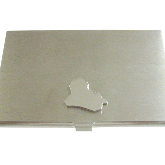 Kiola Designs | Accessories | Iraq Map Shape Business Card Holder ...